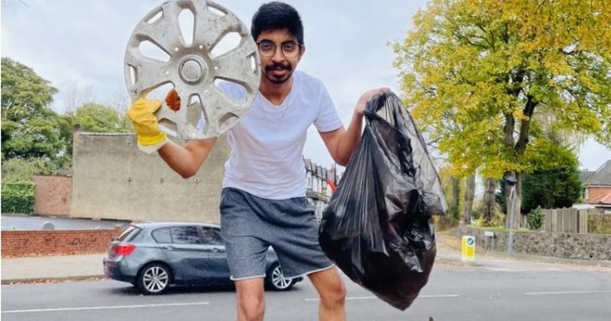 Indian ‘plogger’ visits Slough on 30 city clean-up tour of UK - Slough ...