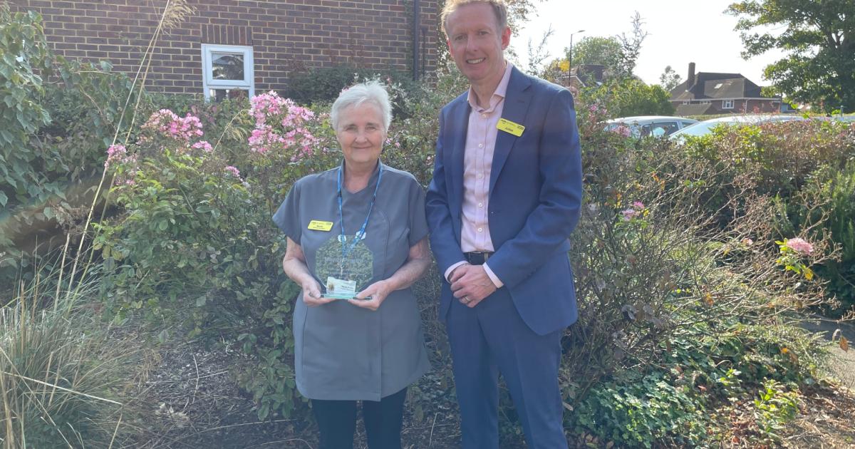 Upton Hospital staff member recognised for 50 years of service - Photo ...