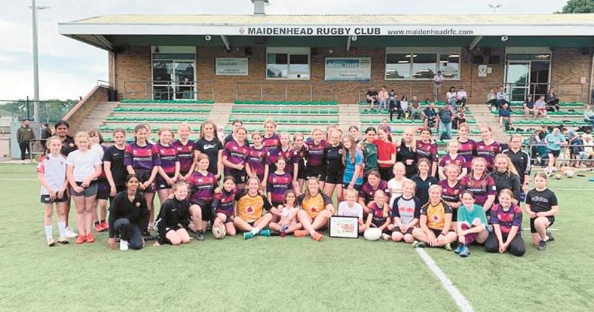 Maidenhead RFC hold successful rugby taster session for nearly 50 girls ...