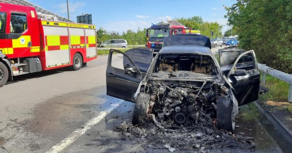 BMW 'destroyed' in car fire on A404 near Maidenhead - Slough Express