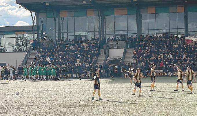 Slough Town's entertaining game with Bath City abandoned after fan ...