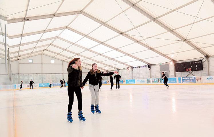 Temporary ice arena finally opens to skaters - Photo 1 of 9 - Slough ...