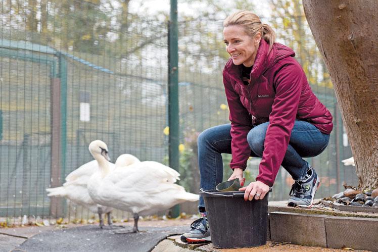 In pictures: TV presenter Gabby Logan visits Swan Lifeline - Photo 1 of ...