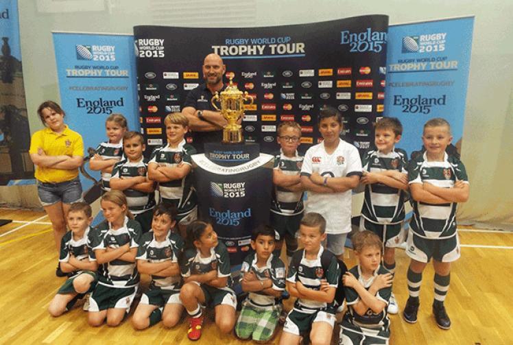 Lawrence Dallaglio and the Webb Ellis Cup visit Slough Rugby Club ...