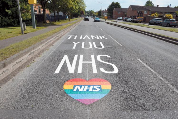 Slough Borough Council pays tribute to workers with 'Thank You NHS ...