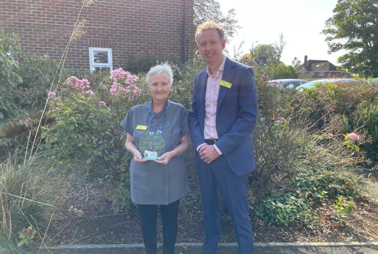 Upton Hospital staff member recognised for 50 years of service - Photo ...