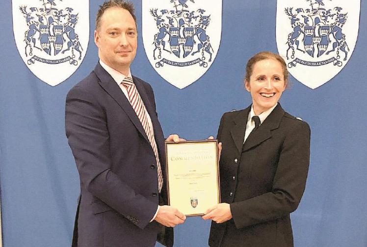 Police commendation presented to SBC community safety partnership ...