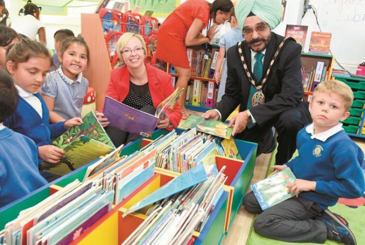 Mayor of Slough opens new library at Cippenham school - Photo 1 of 1 ...