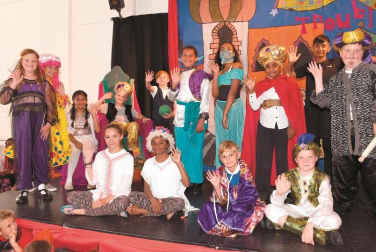 Cippenham Primary School pupils perform Aladdin pantomine for parents ...