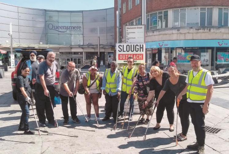 Homeless people 'empowered' by Slough litter pick - Photo 1 of 1 ...