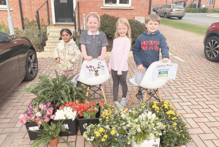 White Waltham children sell plants for Ukraine - Photo 1 of 1 - Slough ...