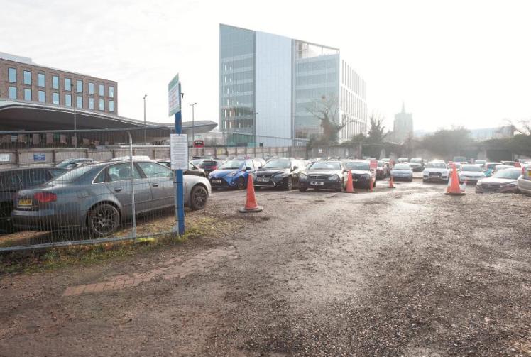 Temporary car park with 124-spaces approved for former Octagon site ...